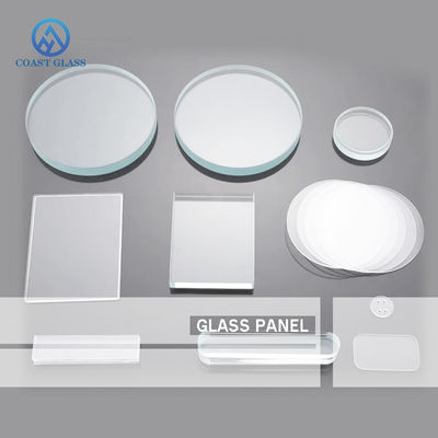 2mm 3mm custom small size laser cut glass transparent panel