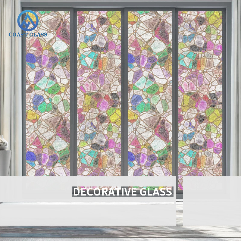 Antique Stained Glass Mosaic Customized For Home Decoration