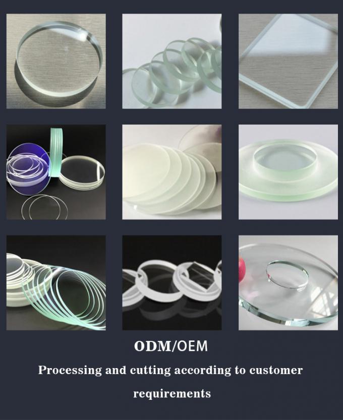 2mm 3mm custom small size laser cut glass transparent panel